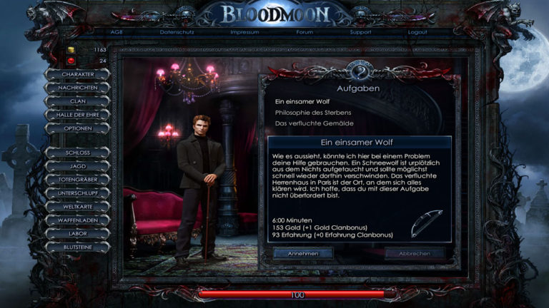 Bloodmoon – Kostenloses Vampir Rollenspiele Browsergame – Spieletrend